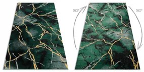 koberec EMERALD výhradní 1018 glamour, stylový mramor lahvově zelená velikost 160x220 cm | krásné koberce cz