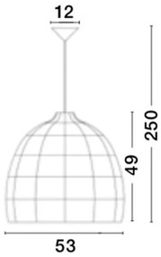 Nova Luce Závěsné svítidlo DESTIN železo a ratan, černá barva E27 1x12W