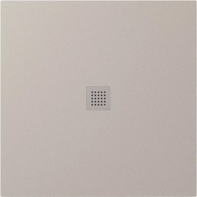 Polysan Polysan, TRENECA sprchová vanička z litého mramoru s možností úpravy rozměru 100x100cm, béžová matná, 84301.81