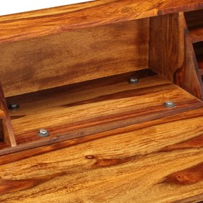Psací stůl 110 x 50 x 94 cm masivní akácie  a ocel 247964