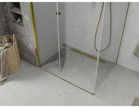 Mexen Lima sprchový kout 100x90cm, čiré sklo/zlatý profil, 856-100-090-50-00