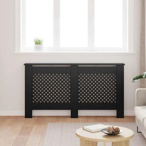 Kryt na radiátor černý 152 x 19 x 81,5 cm MDF 288195