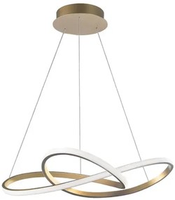 LED lustr Fusion 72 zlaté