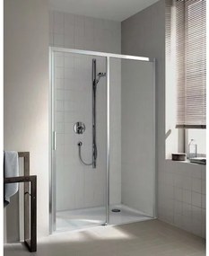 Kermi Cada XS Sprchové bezbariérové dveře 110 cm, 2-dílné, pravé, stříbrná CKD2R11020VPK
