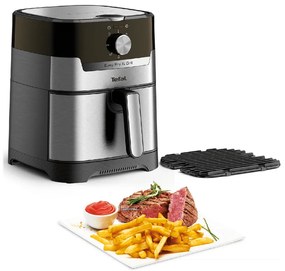 Horkovzdušná fritéza Tefal Easy Fry & Grill 2v1 EY501D15 Nerezová