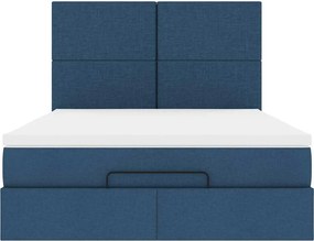 Osmanský rám postele s matrací Blue 140x190cm textil 3313077