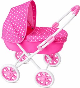 Dětský kočárek pro panenky New Baby Anička růžový