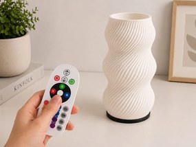 Verk Group Stolní lampy s vázou na květiny, dekorativní 2v1, led rgb, s dálkovým ovládáním