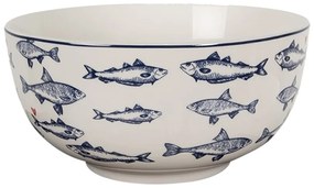 Porcelánová miska s rybkami Sun Sea And Fish - Ø 14*7cm/ 500ml