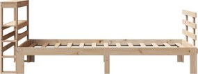 Rám postele s čelem 75 x 190 cm masivní borovice 3306096