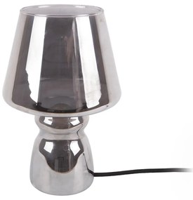 Šedá skleněná stolní lampa Leitmotiv Classic Glass, ø 16 cm