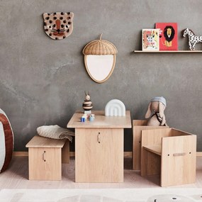 Dřevěná dětská lavice v přírodní barvě Arca – OYOY Mini