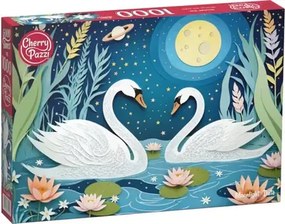 CHERRY PAZZI Puzzle Schůzka při měsíčku / 1000 dílků / 70 × 50 cm