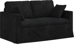Set pohovek 2 ks Černá samet 3407513
