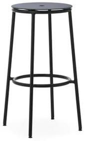 Circa Barstool 75 cm, kovová blak aluminium Normann Copenhagen