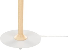 Dřevěná stolní lampa bílá MOPPY Beliani