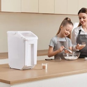 Velká nádoba na skladování ingrediencí 20 l Vzduchotěsná kuchyňská nádoba na mouku