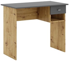 Psací stůl RICO dub artisan/šedá 5904804550370