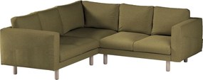 Potah na pohovku IKEA Norsborg rohová 4-místná barva zelená látka pletený vzor