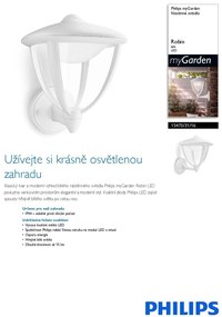 LED Venkovní nástěnné svítidlo Philips Robin 15470/31/16 bílé