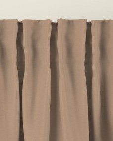 Závěs na řasicí pásku mocca sametová 140 x 280 cm 1 ks.