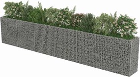 Gabionový vyvýšený záhon pozinkovaná ocel 540 x 50 x 100 cm 143566