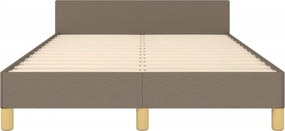 Rám postele bez matrací taupe 120x190 cm textil 3270517
