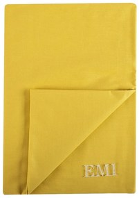 Plachta ložní tmavě žlutá pevná EMI: Pevné prostěradlo 140x220