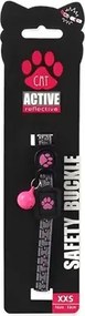 ACTIVE CAT Obojek Reflective XXS růžový / Obojek / Nylon / 16-22 cm