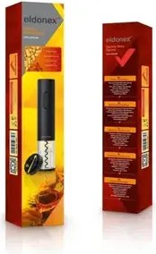 ELDONEX WineSpin černá / elektrický otvírák na víno / 4x AA baterie