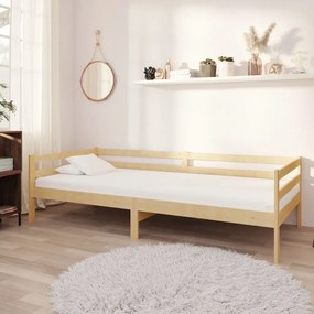 vidaXL Denní postel s matrací 90 x 200 cm masivní borové dřevo [3083561] Barva: Hnědá