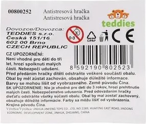 TEDDIES Antistresová příšera / Antistresová hračka / silikon / písková