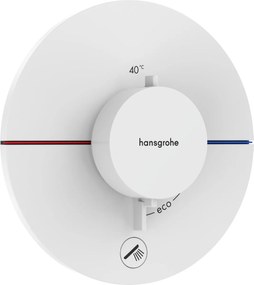 Hansgrohe ShowerSelect Comfort S, termostat pod omítku pro 1 spotřebič a další výtok, bílá matná, HAN-15562700