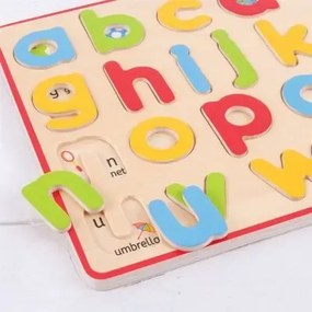 Bigjigs Toys Anglická malá abeceda s obrázky / od 3 let