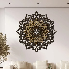 dřevo života 3 vrstvá mandala na zeď Inspirativní energie Zvolte rozměr Ø (cm): 40, Zvolte barevný dekor: wenge-dub zlatý