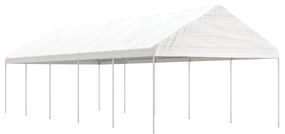 Altán se střechou bílý 11,15 x 4,08 x 3,22 m polyethylen,  3155513