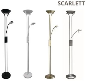 Brilagi - Stmívatelná stojací lampa SCARLETT 1xR7s/230W/230V + 1xG9/40W bílá