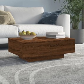 vidaXL Konferenční stolek 90 x 60 x 31 cm dřevotříska [804175] Barva: hnědý dub