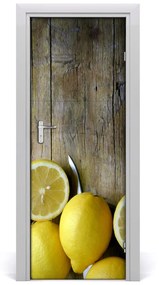 Fototapeta na dveře do domu samolepící citrony 85x205 cm