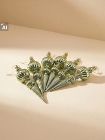 Sinsay - Balení 10 vánočních koulí - zelená