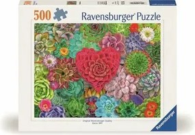Ravensburger Puzzle: Sukulentní ráj / 500 dílků / od 12 let