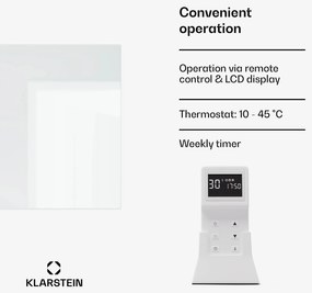 Klarstein Infračervený ohřívač, Marvel Mirror 720, 720 W, týdenní časovač, zrcadlo