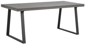 Hnědý masivní dubový jídelní stůl Rowico Madis U, 170 cm