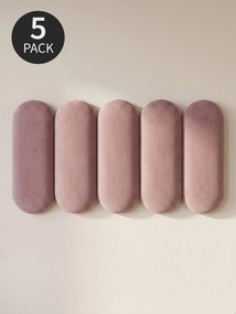 Sinsay - Čalouněné stěnové panely 5 pack - pastelová růžová
