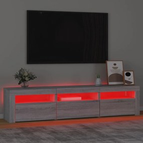 TV skříňka s LED osvětlením šedá sonoma 180x35x40 cm 3152760