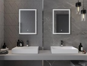 Mexen Taco koupelnové zrcadlo s podsvícením 50 x 70 cm, LED 6000K, proti zamlžení - 9805-050-070-611-00