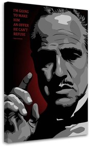 Gario Obraz na plátně Kmotr, Vito Corleone - Nikita Abakumov Rozměry: 40 x 60 cm