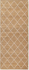 Hanse Home, Běhoun Kunu 106208 Natural Gold White, 80x200, béžová, chodba / předsíň