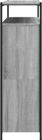 Botník se 4 výklopnými zásuvkami šedý sonoma 100 x 34 x 112 cm 3214416