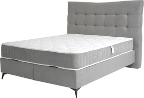 XXXLutz AMERICKÁ POSTEL, 180/200 cm, světle šedá Hom`in - Postele s úložným prostorem - 002015004302